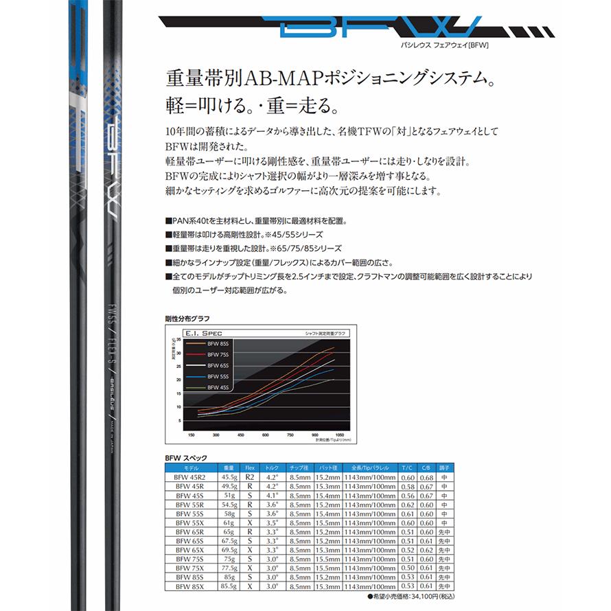 Basileus（バシレウス） 【DS-ADAPT対応】コブラ ウッド用 互換スリーブ付きシャフト BFW (ビーエフダブリュー) FW : ゴルフハンズ - 通販 - Yahoo!ショッピング