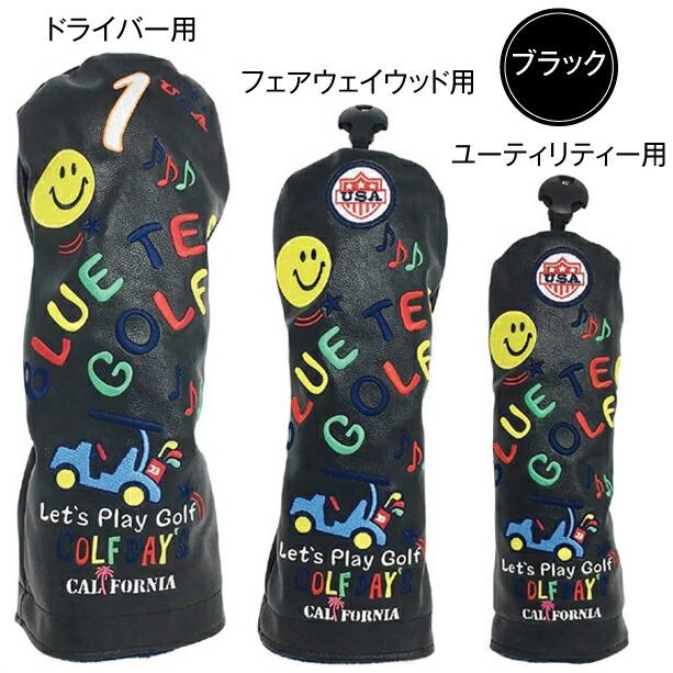 ブルーティー ゴルフ BLUE TEE GOLF ヘッドカバー スマイル＆カートシリーズ ( ドライバー 用 フェアウェイウッド ユーティリティー ) btg-hc-012 : ゴルフマン ...