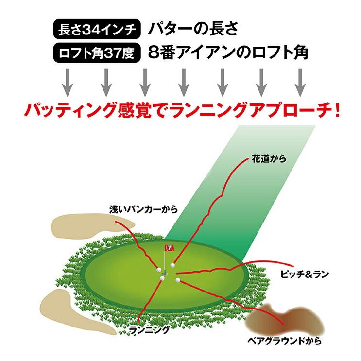 チッパーラボ CHIPPER Lab ブラックダイヤ ゴルフ チッパー 34インチ スチールシャフト 右打ち用 ( アイアン型 マレット型 大型マレット型 ) c-01 c-02 c-03 ...