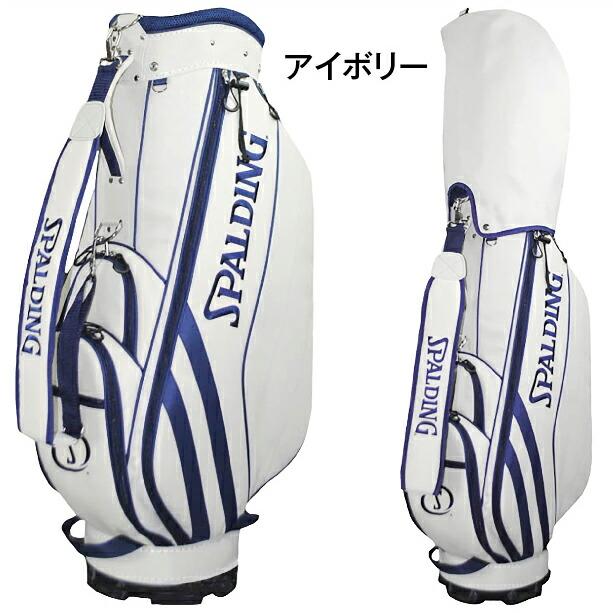 スポルディング SPALDING ゴルフ 9.5型キャディバッグ ゴルフバッグ ( アイボリー カーキ ダークブラウン ) spcb-3467 : ゴルフマン - 通販 - Yahoo!ショッピング