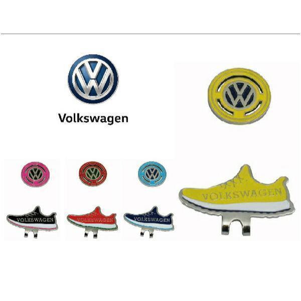 フォルクスワーゲン Volkswagen ゴルフ マーカー シューズタイプ マグネット式 クリップ付き ( イエロー ネイビー ピンク ...