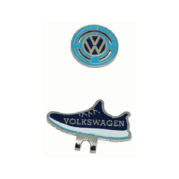 フォルクスワーゲン Volkswagen ゴルフ マーカー シューズタイプ マグネット式 クリップ付き ( イエロー ネイビー ピンク ...