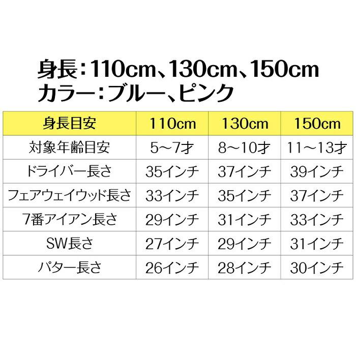 ワールドイーグル ジュニア ゴルフセット ボーイズ＆ガールズ クラブ5本 キャディバッグ ゴルフバッグ ヘッドカバー 右用 ( 身長 110cm / 130cm 150cm ) : ゴルフマン ...