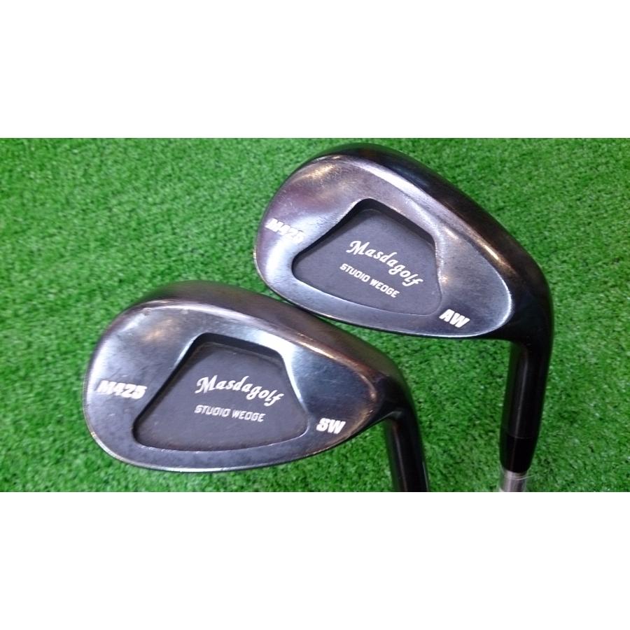 2本セット マスダ スタジオ ウェッジ M425 ブラック AW&SW 52&58度 (S) SteelFiber i110 cw スチールファイバー MASUDA STUDIO *MP@1 ...