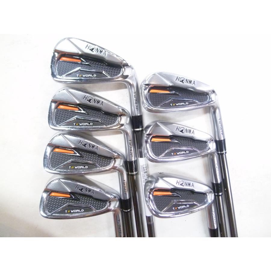 TW747 中古HONMAホンマTOUR WORLDツアーワールドTW-747PアイアンVIZARD FOR 50カーボン【R】6I〜11I ...