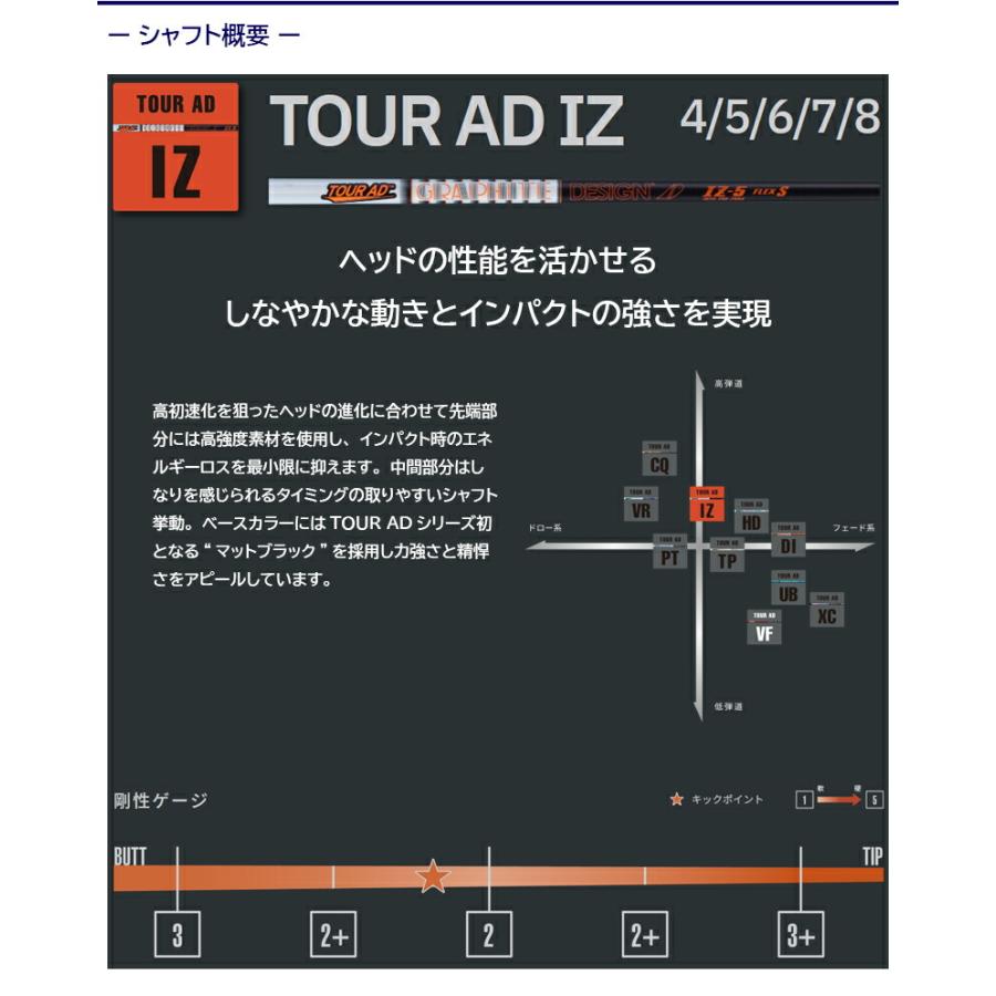 グラファイトデザイン ツアーAD IZ Tour AD IZ テーラーメイド スリーブ付 シャフト ドライバー用 :tmslgd0009:ゴルフネオ - 通販 - Yahoo!ショッピング