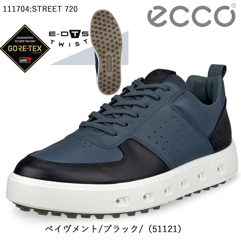 ECCO エコー ストリート セブントゥエンティ ゴルフシューズ （111704-51121）ペイヴメント/ブラック : ecc-20240823-003 : ゴルフギアサージ - 通販 ...