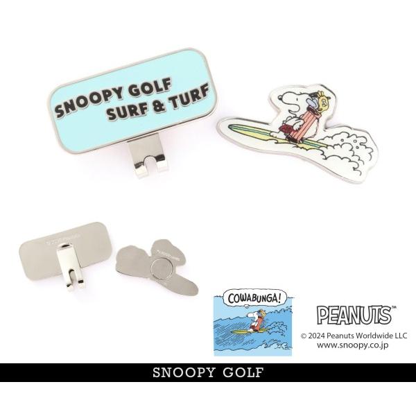 【PREMIUM CHOICE】SNOOPY GOLF スヌーピーゴルフ SURF＆TURF スヌーピー & Woodstock クリップ ...