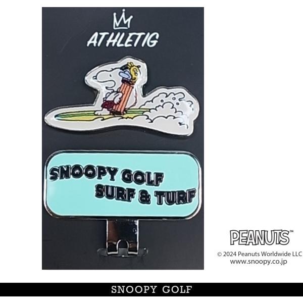 【PREMIUM CHOICE】SNOOPY GOLF スヌーピーゴルフ SURF＆TURF スヌーピー & Woodstock クリップ ...