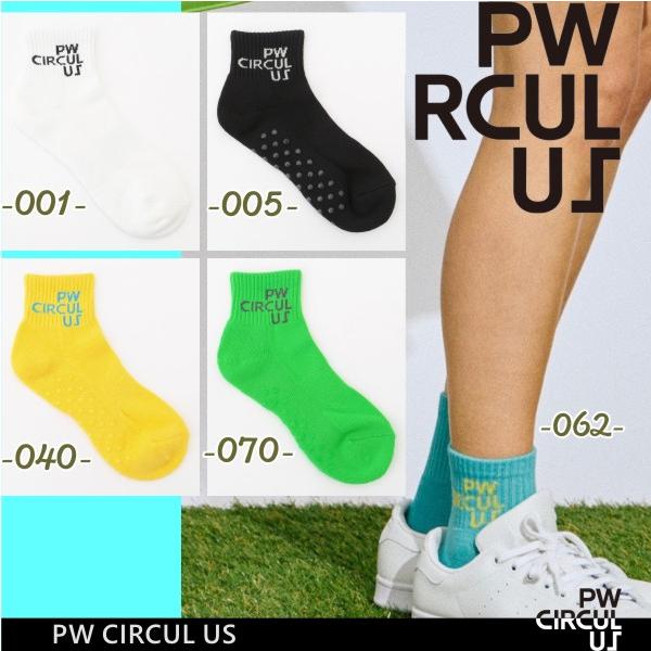 PW CIRCULUS 【PW CIRCULUS・ピーダブリュサーキュラス】 【虫よけ加工】レディース ブランドロゴ ショートソックス【GN7WGM-0314】 : GOLF WAVE ...