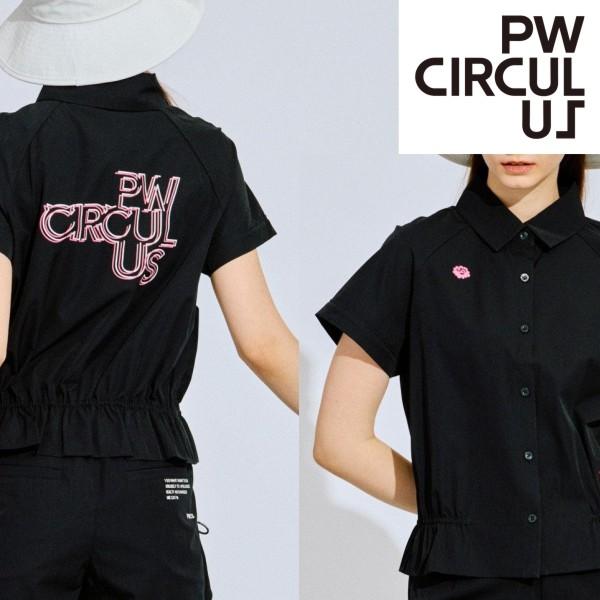 PW CIRCULUS（ピーダブリュサーキュラス） 【】レディースギャザリング半袖シャツ【KHPQGM-0418】(PWKHG418)(PWPHG408)(PWPPG404) : GOLF ...