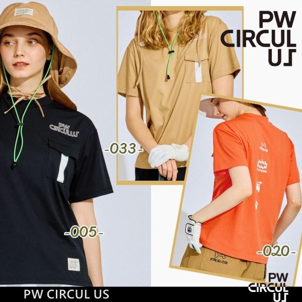 PW CIRCULUS 【PW CIRCULUS・ピーダブリュサーキュラス】 【吸水速乾＝UVカット(遮蔽率96.3%)＝ストレッチ】 レディース ポケットモックT シャツ 【KHPQGM ...