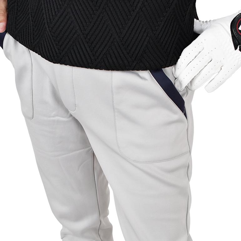 COMONGOLF ゴルフウェア メンズ 冬 暖 裏起毛 メンズパンツ 防寒 ゴルフパンツ テーパード ライン入り 裏フリース 秋冬 コモンゴルフ サンタリート CG-22026 : メンズ ...