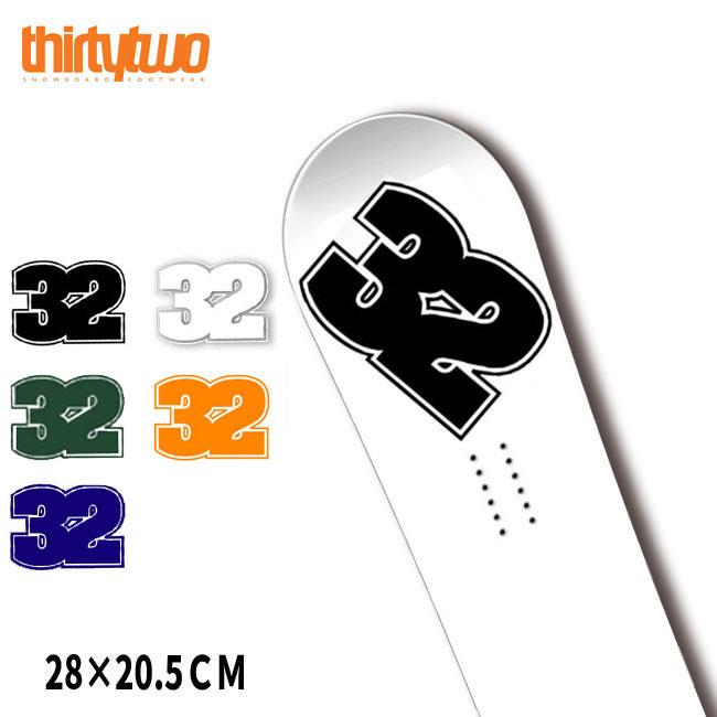 thirtytwo サーティーツー ステッカー THIRTYTWO DIE CUT STICKER(32) シール スノーボード スノボ 春夏 ...