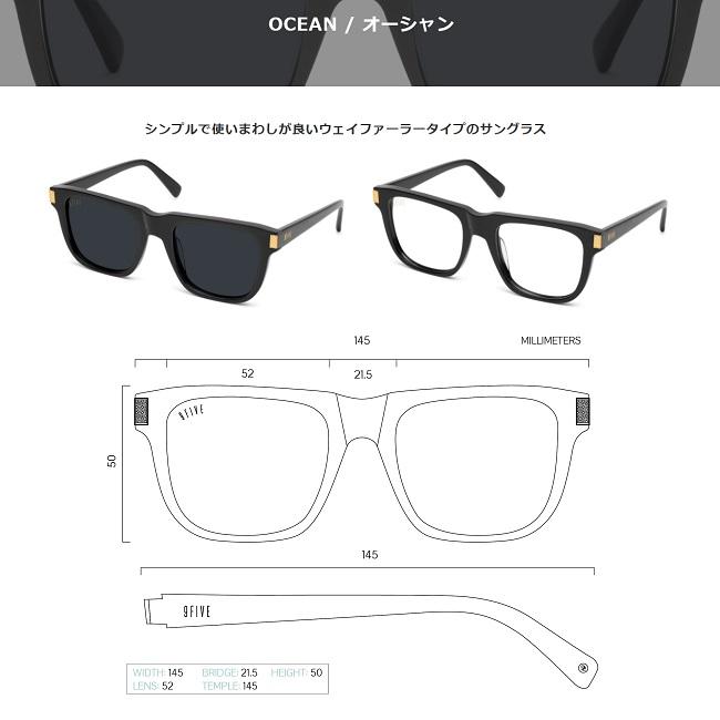 サングラス 9five ナインファイブ OCEAN Black & 24k Gold サングラス 9five ナインファイブ OCEAN Black & 24k Gold