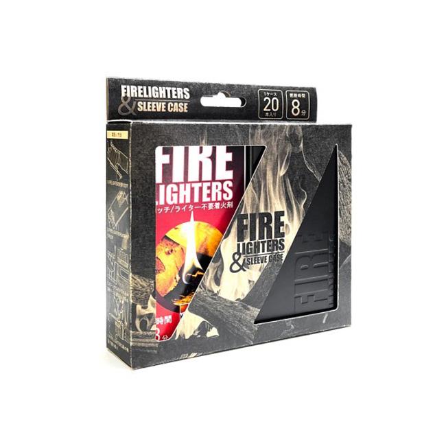 FIRE LIGHTERS SLEEVE CASE ファイヤーライターズ ケース セット マットブラック BBQ 火起こし 焚き火 薪ストーブ ...