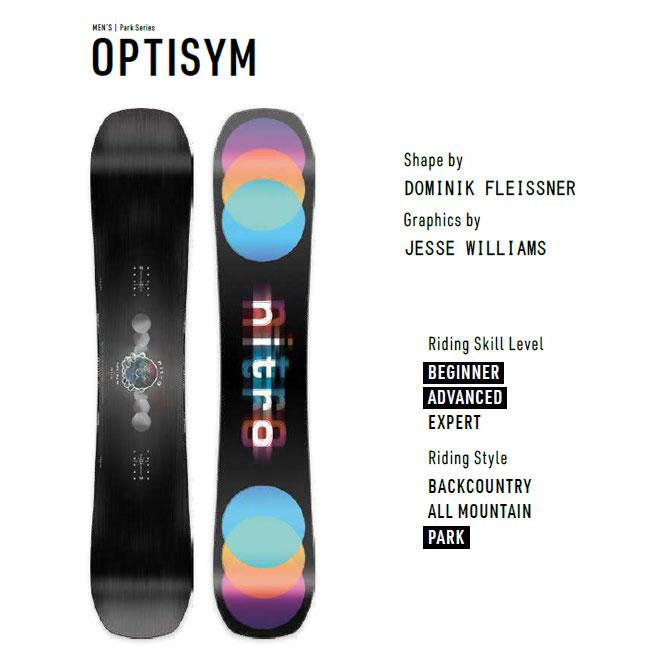 ナイトロ スノーボード NITRO SNOWBOARD OPTISYM 23-24 オプティシム CAM-OUT CAMBER キャンバー ...
