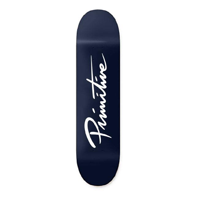 PRIMITIVE プリミティブ スケート デッキ DECK NUEVO SCRIPT NAVY 8×31.75 : GOLGODAヤフーショップ - 通販 - Yahoo!ショッピング