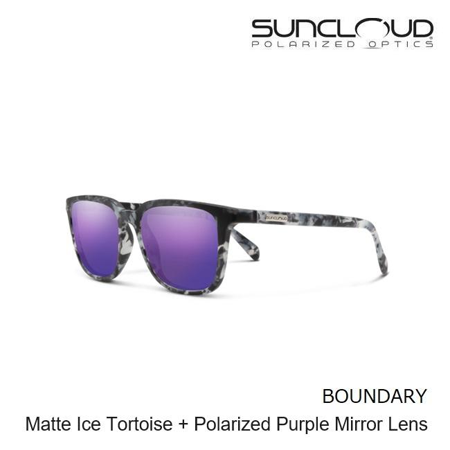 サングラス サンクラウド SUNCLOUD BOUNDARY / MATTE ICE TORTOISE PURPLE MIRROR 偏光レンズ アウトドア ファッション スポーツ 春夏 秋冬 ...