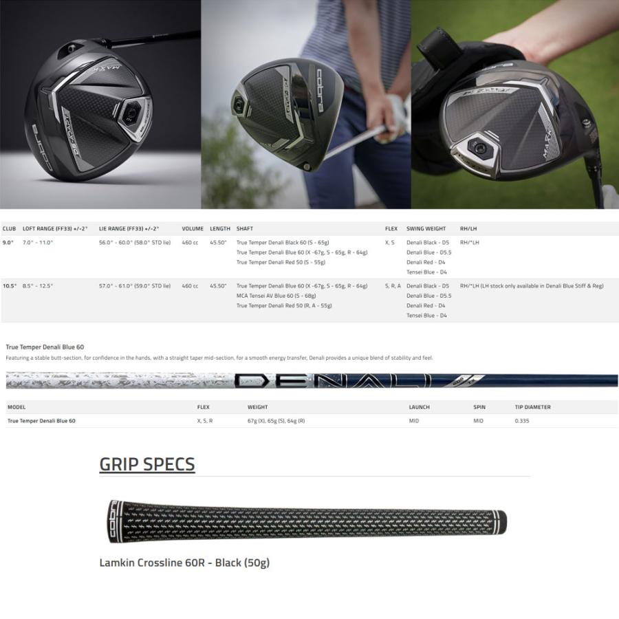 COBRA（コブラ） 【USモデル】 cobra DARK SPEED ADAPT MAX K ドライバー DENALI Blue シャフト ...