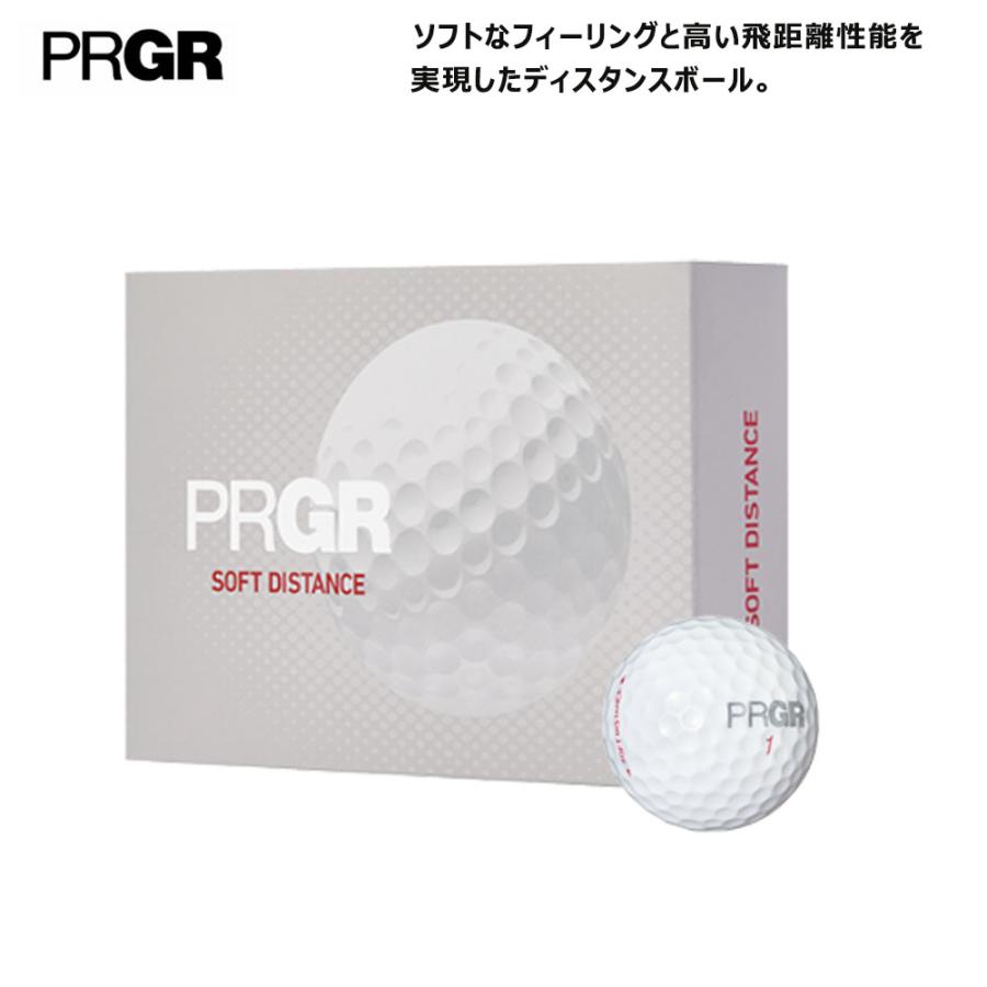 PRGR ゴルフ ボール プロギア SOFT DISTANCE ゴルフボール 2024年モデル 1ダース 12個入り ソフト ディスタンス ...