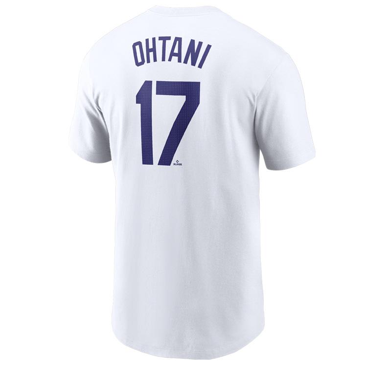 NIKE ナイキ MLB NIKE ドジャース 大谷翔平 ネーム＆ナンバー Tシャツ ロサンゼルスドジャース 半袖 ホワイト 白 背番号入り ...
