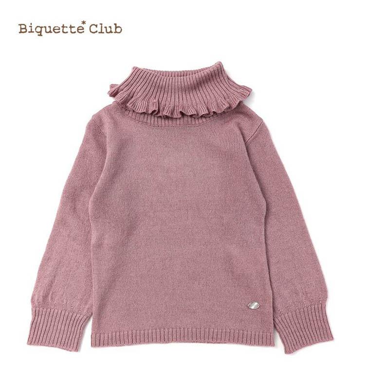 ニット ビケットクラブ 女の子 95cm 100cm 110cm 120cm 130cm 110401 タートルフリルニット Biquette Club : golly gee - 通販 ...