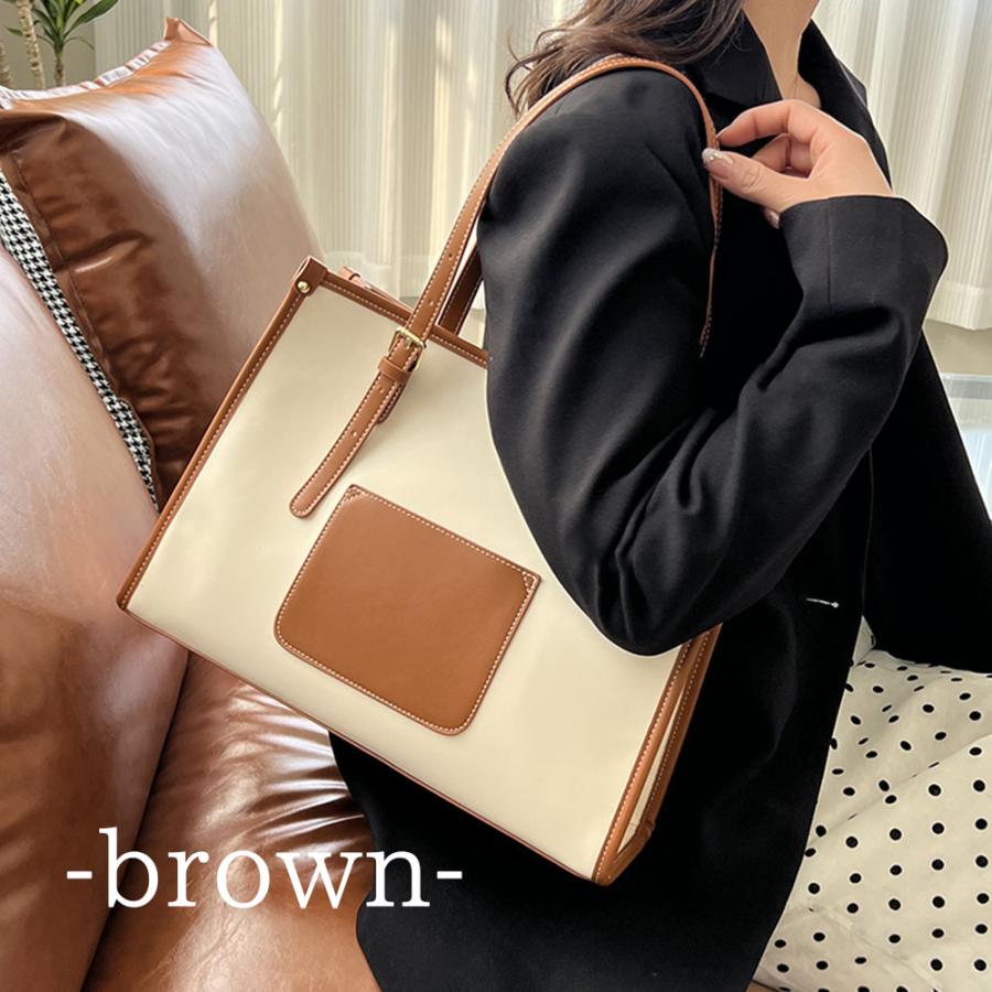 トートバッグ レディース 大きめ A4 レザー シンプル おしゃれ 人気 肩掛け 大容量 マチあり 収納 通勤 通学 ビジネス ブラック ブラウン bag0076 : GOLWIS - 通販 ...