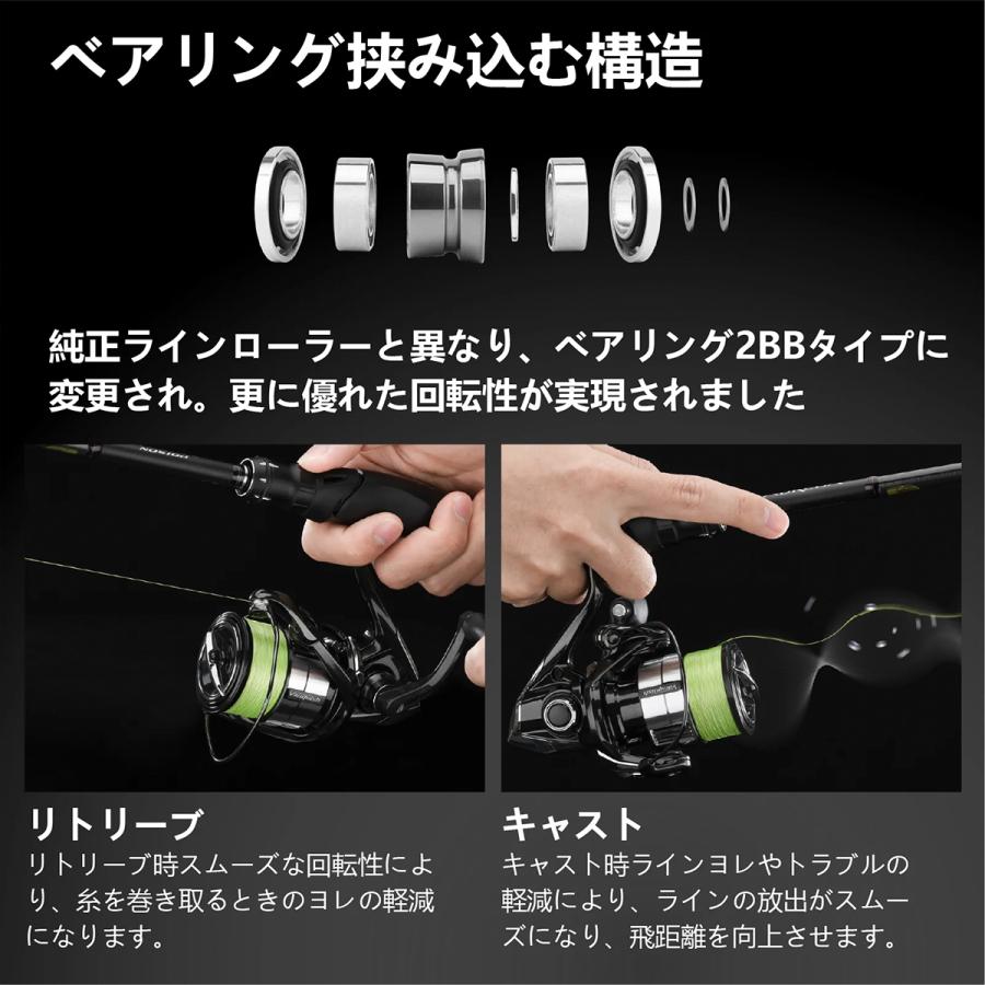 シマノ ゴメクサス ラインローラー D114 本体 チタン製 SWリールに対応 スピニングリール カスタム パーツ 20サラゴサSW 19 20 ステラSW Gomexus : GOMEXUS ...