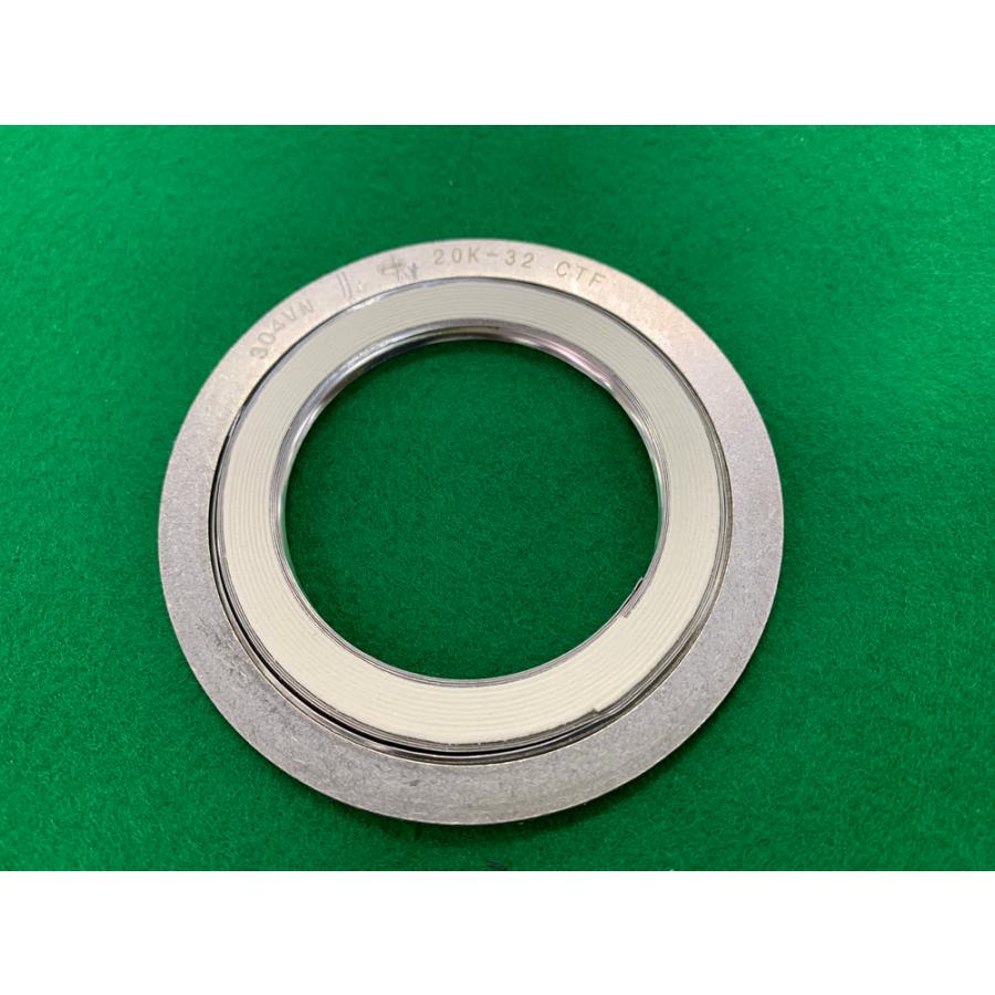 売切特価品♪うず巻形ガスケット クリーンタイト 外輪付（304鋼）バルカー V#8591V-ZEEZZ 4.5t JIS10-20K 32A 1〜15枚までご希望の枚数でご購入頂けます ...