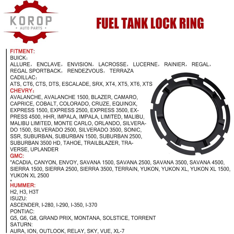 燃料タンクロックリング シボレー GMC キャデラック交換用 # 10325852 TR26 燃料ポンプロックリング 並行輸入品 ...