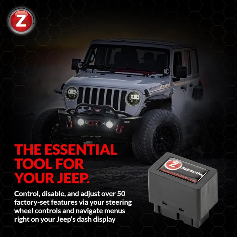 【並行輸入品】Z Automotive Tazer JL & JT ミニプログラマー - 50以上の設定をカスタマイズ Jeep ...