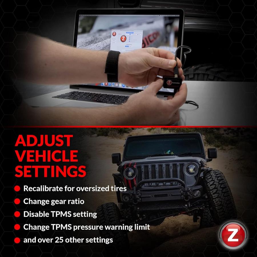 【並行輸入品】Z Automotive Tazer JL & JT ミニプログラマー - 50以上の設定をカスタマイズ Jeep ...