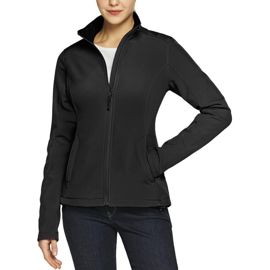 TSLA Women's Full Zip Waterproof Softshell Jacket, Micro Fleece 並行輸入品 ...