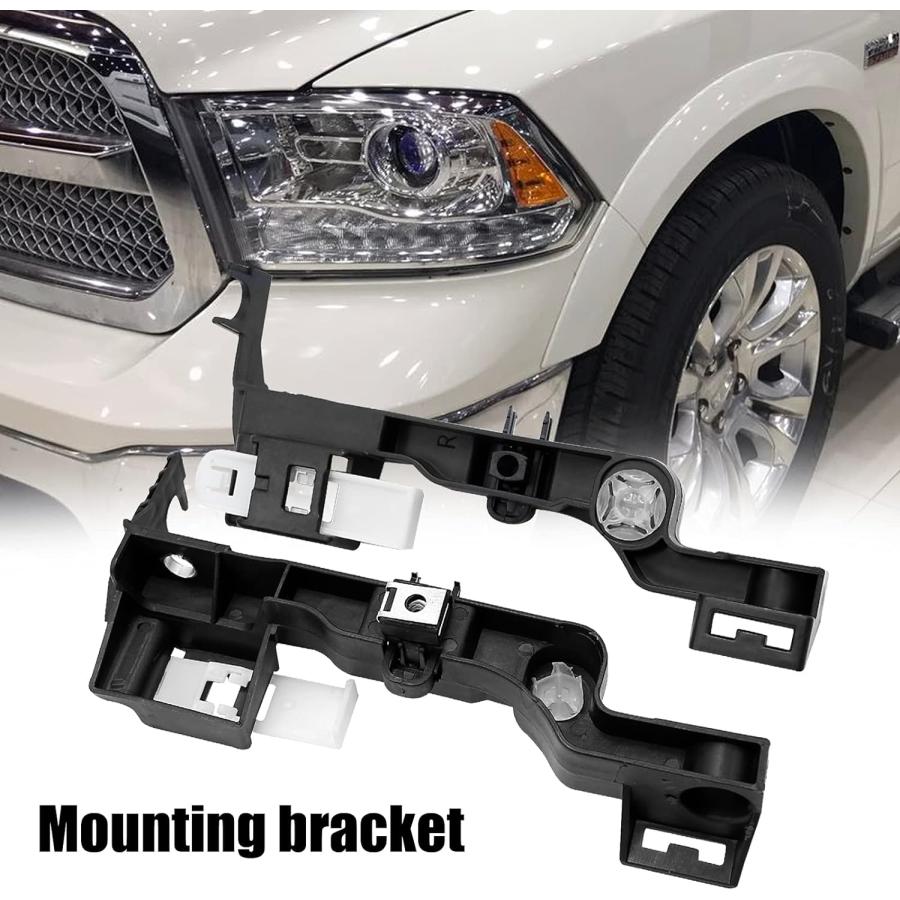 ZUDKSUY 68222826AB 68222827AB ヘッドライトランプ取り付けブラケット ドライバー助手席交換用 1ペア 2009 ...