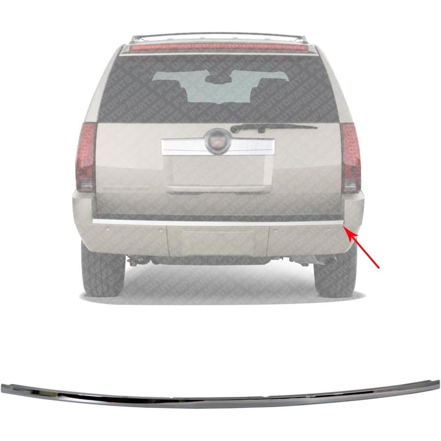 US AUTO PARTS PLUS New Rear Bumper Molding Chrome Direct Replacem 並行輸入品 ...