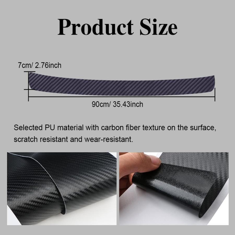 Car Rear Bumper Guard Protector Anti-Scratch Door 並行輸入品 : GoodFace - 通販 ...
