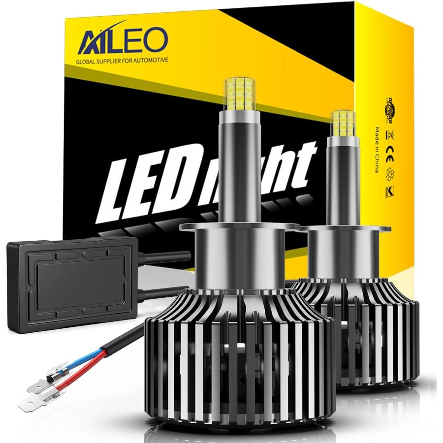【並行輸入品】AILEO H1 LED ヘッドライト電球 360度 2023年アップグレード 80W 16000LM 超高輝度 6500K クールホワ : GoodFace - 通販 ...