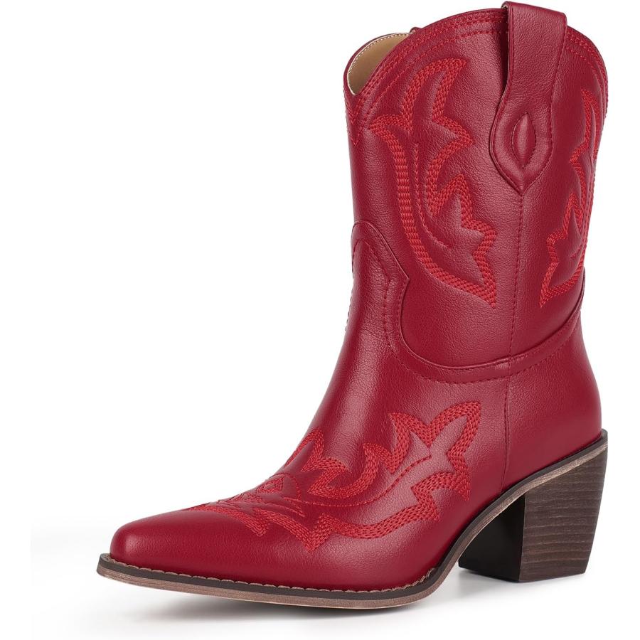 【並行輸入品】wetkiss Red Cowgirl Boots for Women Cowboy W : GoodFace - 通販 ...
