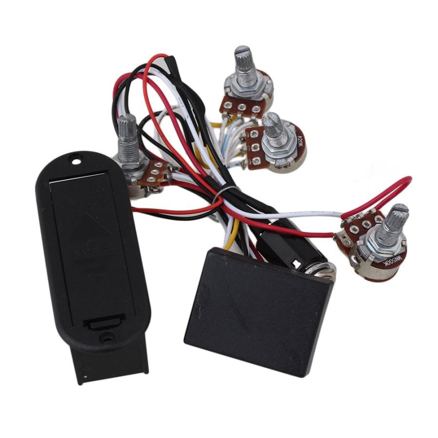 Yibuyプリアンプサーキット 2バンド ベースピックアップ アクティブ デュアルポテンショメータ : s-b01eutdqg6-20250109 : Good-Item 2号店 - 通販 ...