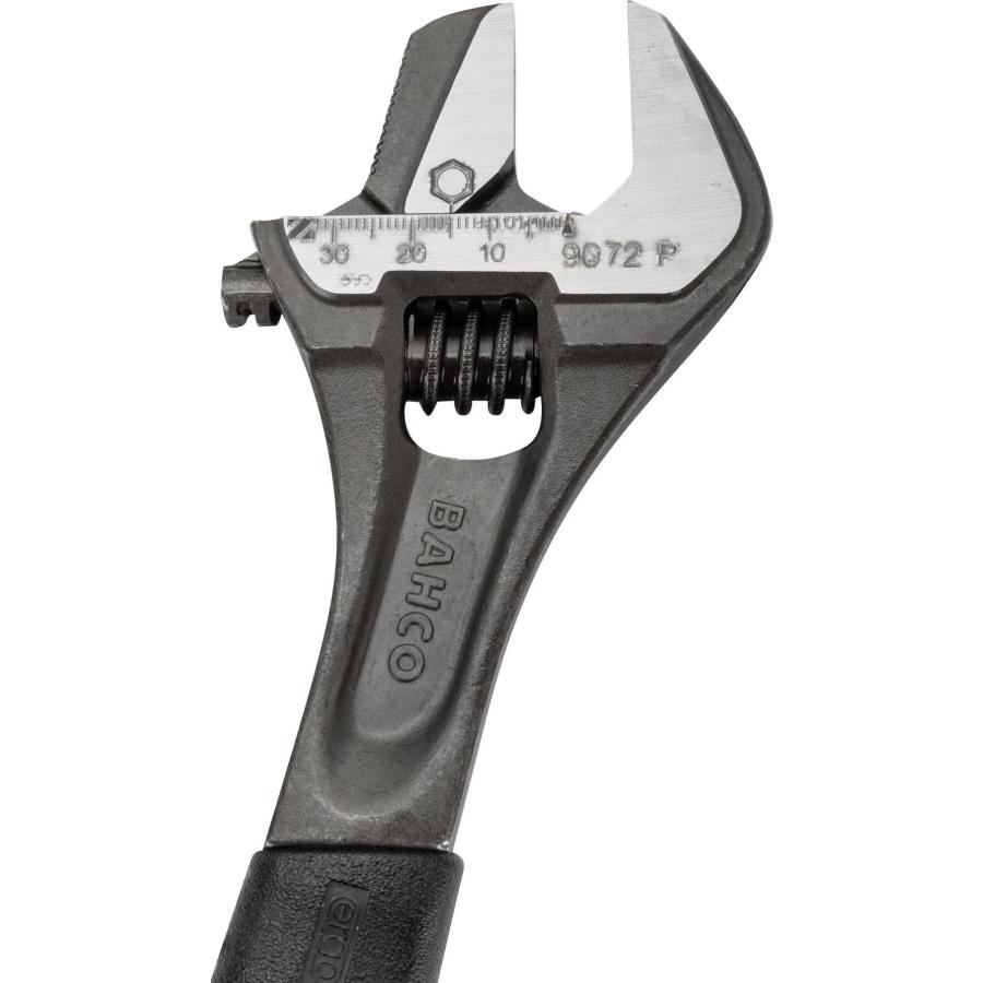 BAHCO(バーコ) Adjustable Wrench with Thermoplastic Handle and Pipe Grip パイプレンチ : s-b0001ix922 ...