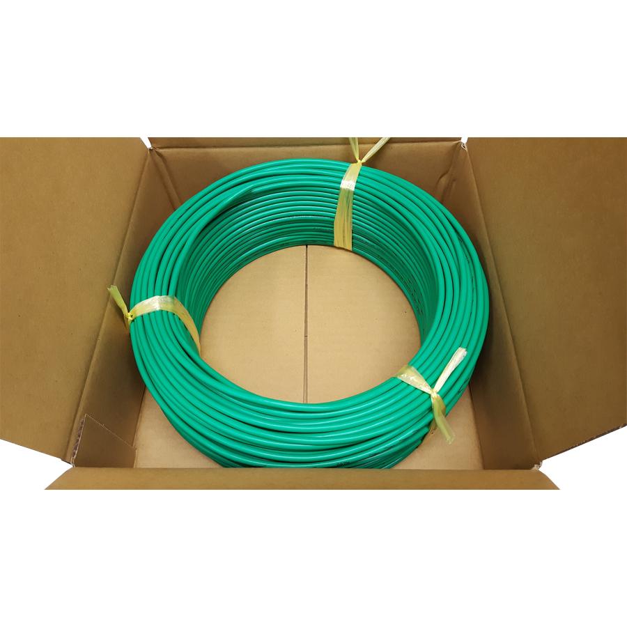 日本製線 高性能ギガビット伝送対応LANケーブル （Cat5e) 100m巻(緑色) 0.5 - 4P NSEDT (DG) (100 ...