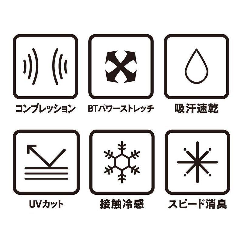 スポーツインナーシャツ クルーネックシャツ ブラック 3L 冷感 スピード消臭 吸汗速乾 UV CUT 紫外線 熱中症対策 ゴルフ 自転車 コンプレッション : GOOD JOB SHOP ...