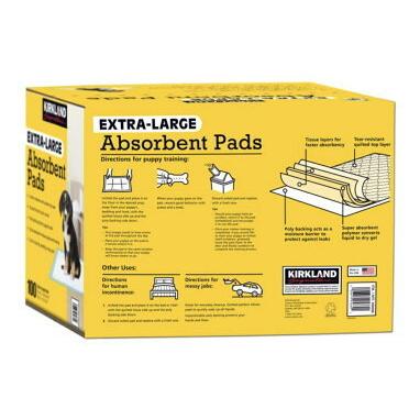 ★送料無料★大人気商品★ カークランド エクストララージ ペット吸収シート 100枚 76cm×58cm KS XL Absorbent ...