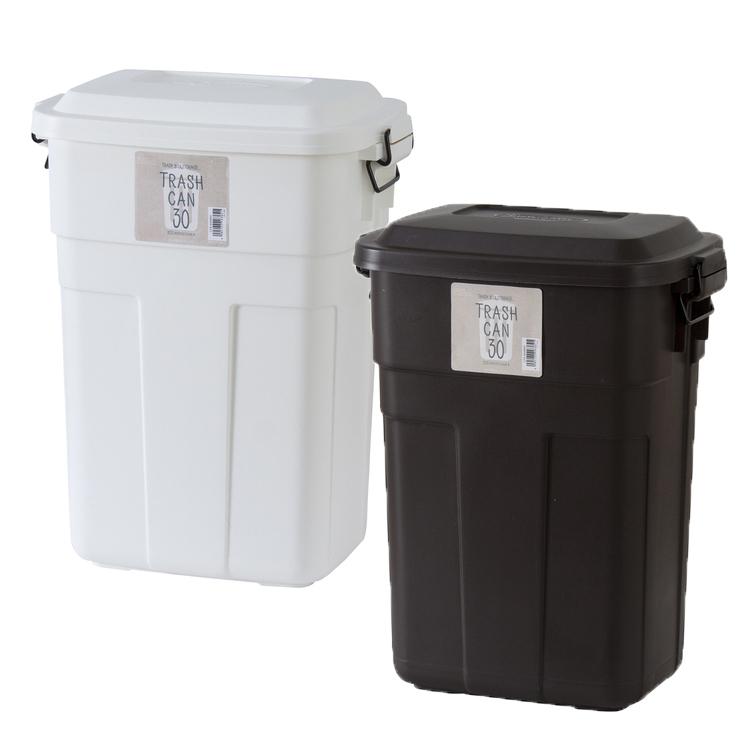 東谷 トラッシュカン 30L おしゃれ シンプル フタ付 ゴミ箱 キッチン ガレージ アウトドア ダストボックス 日本製 LFS-934 BR WH : Good Mark - 通販 ...