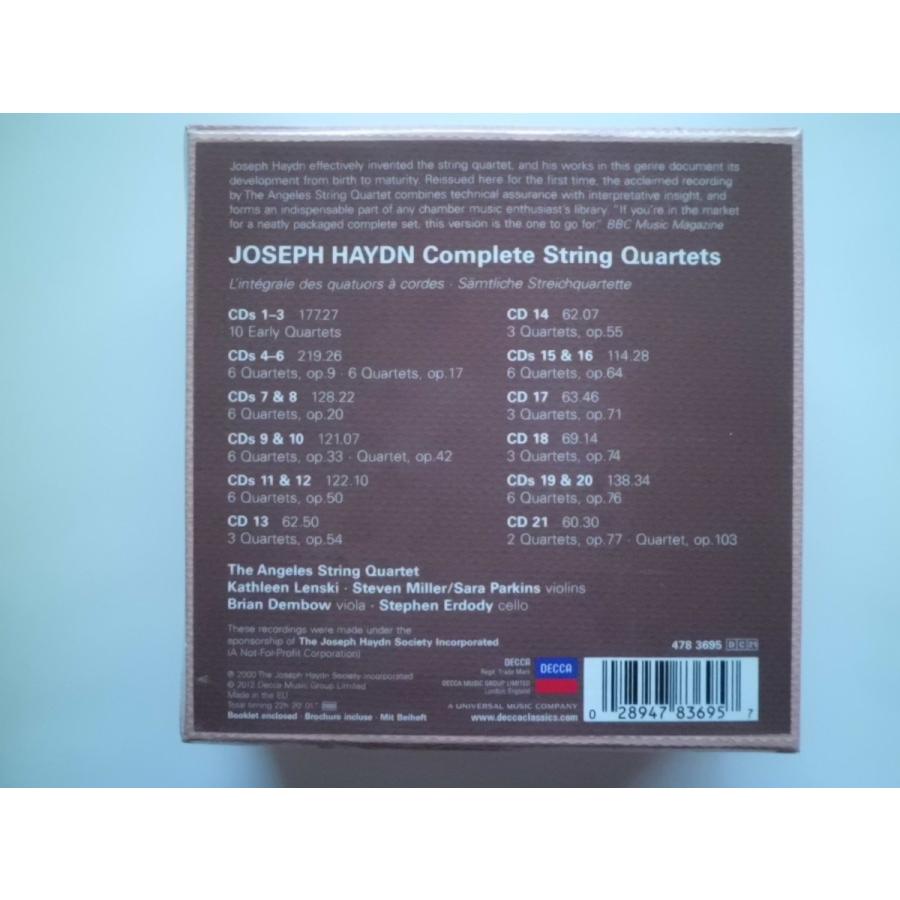 Haydn / Complete String Quartets The Angeles Quartet : 21 CDs // CD : Good-Music-Garden - 通販 ...