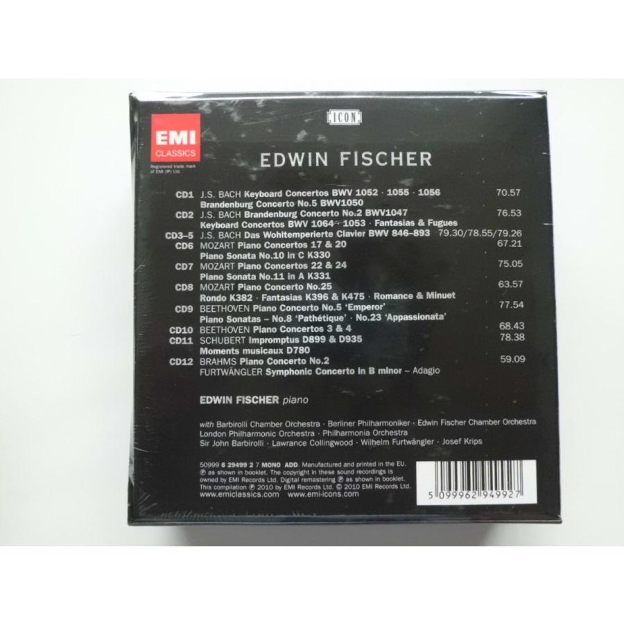 Edwin Fischer -ICON- / Bach, Mozart, Beethoven, etc. : 12 CDs // CD ...