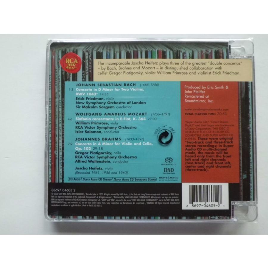 Bach, Mozart, Brahms / Double Concertos Jascha Heifetz, etc. // SACD ...