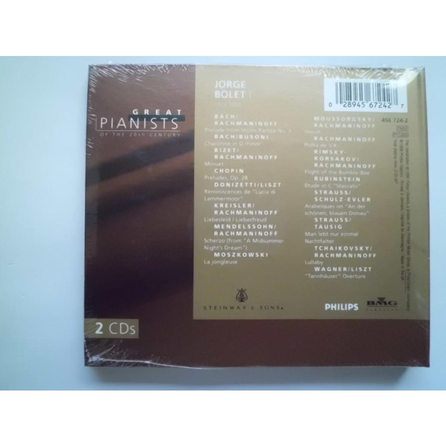 Great Pianists of the 20th Century / Jorge Bolet I : 2 CDs // CD : Good-Music-Garden - 通販 ...
