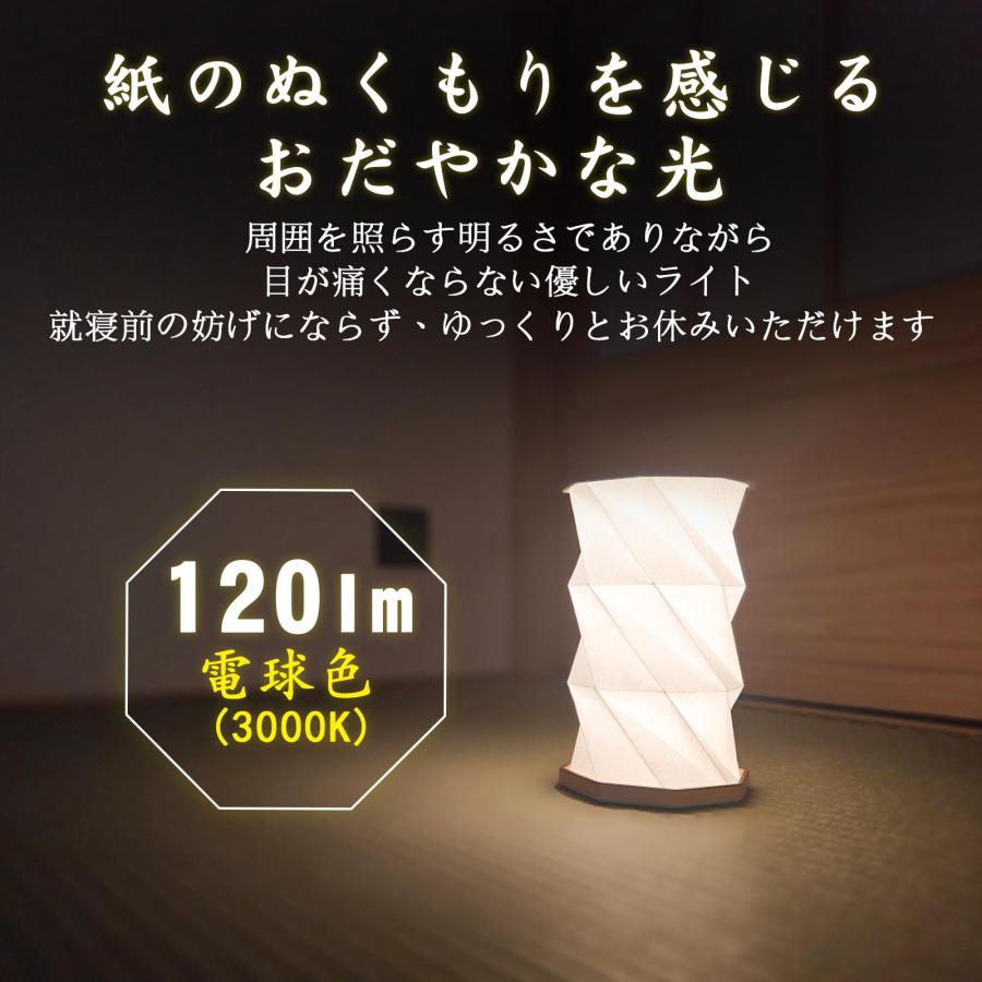 充電式LEDライト ランタン LED 折りたたみ 無段階調光 タッチセンサー 電球色 120lm 20時間点灯 和風照明 ルームライト 授乳灯 常夜灯 防災 TYPE-C HM-X3L :hm ...